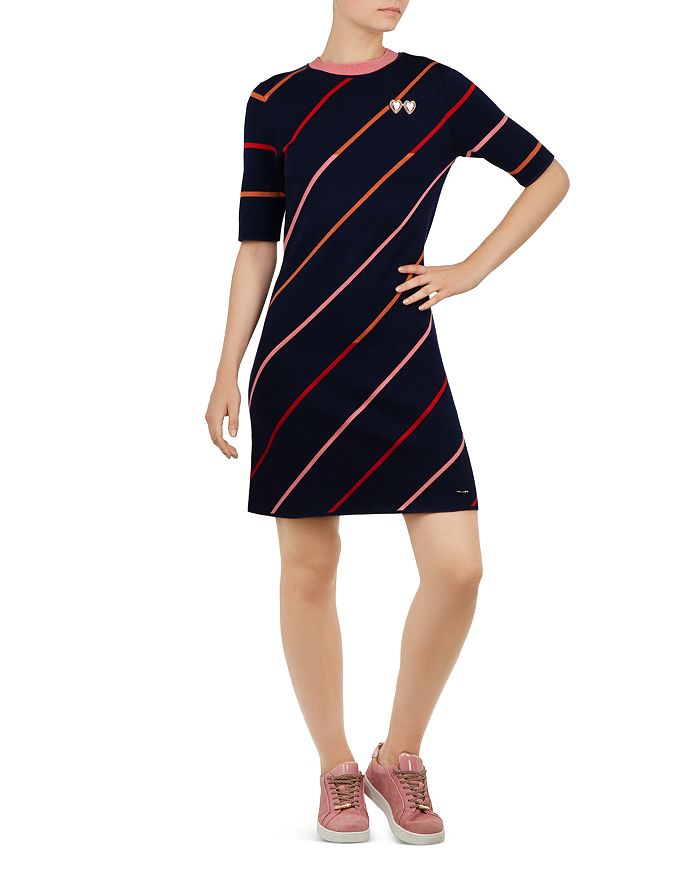 Ted Baker Ted Baker Colour by Numbers Pelinor Striped Knit Dress ...
