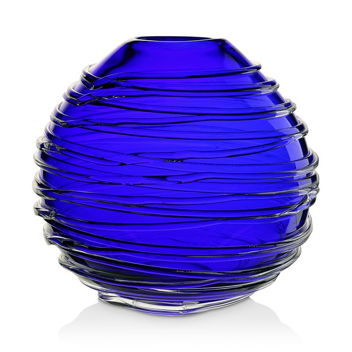 William Yeoward Crystal Miranda Ocean Globe Vase, 9" | Bloomingdale's