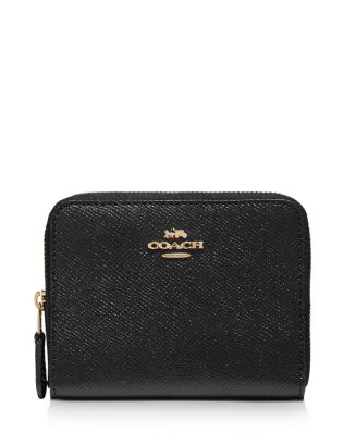 COACH Small Leather Zip Around Wallet | Bloomingdale's