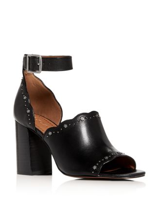 COACH Women's Marnie Ankle Strap High Block-Heel Sandals | Bloomingdale's