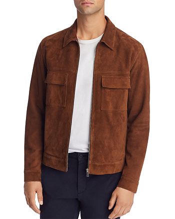 Theory Jamie Suede Zip Jacket - 100% Exclusive | Bloomingdale's