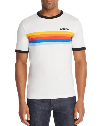 Lacoste L!VE Rainbow Stripe Tee | Bloomingdale's