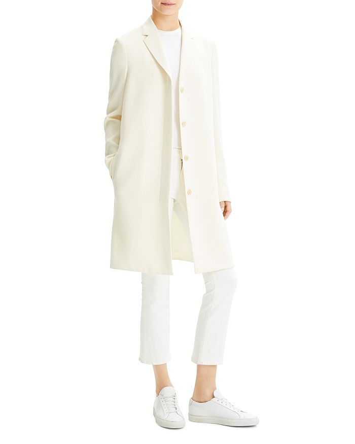 Theory Transitional Straight-Fit Coat | Bloomingdale's