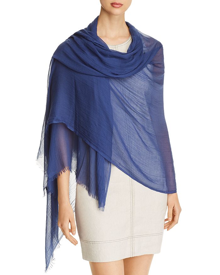 Echo Frayed-Edge Crinkle Wrap | Bloomingdale's