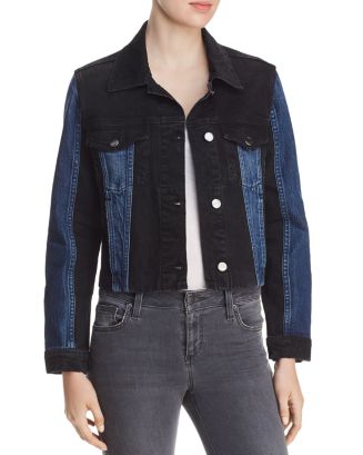 FRAME Color-Block Denim Jacket | Bloomingdale's