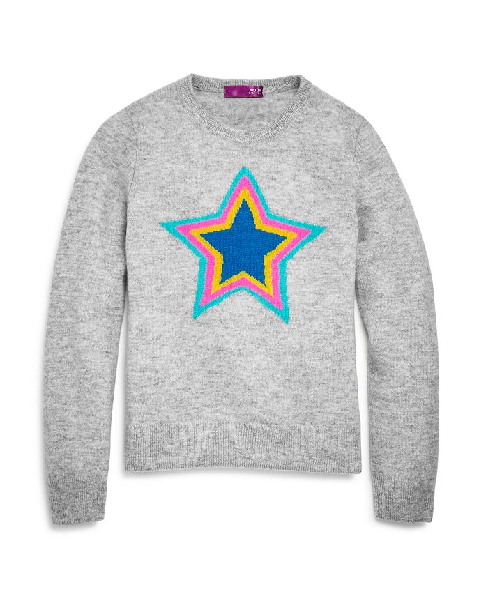 AQUA Girls' Cashmere Star Sweater, Big Kid - 100% Exclusive ...