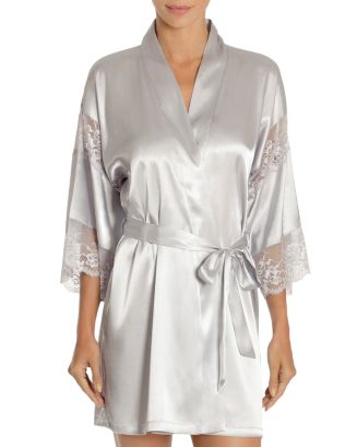In Bloom by Jonquil Satin Wrap Robe | Bloomingdale's