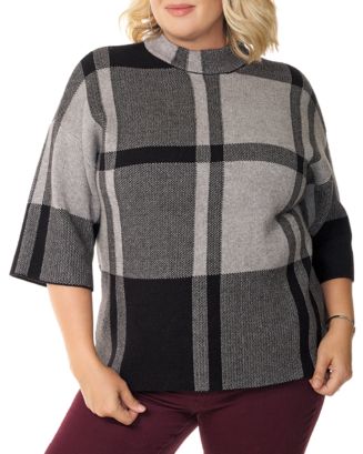 Belldini Plus Plaid Sweater | Bloomingdale's