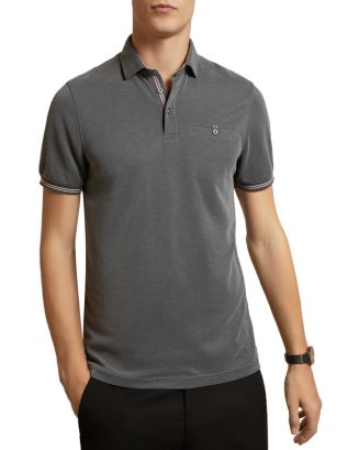 Ted Baker Earbus Color-Tipped Polo Shirt | Bloomingdale's