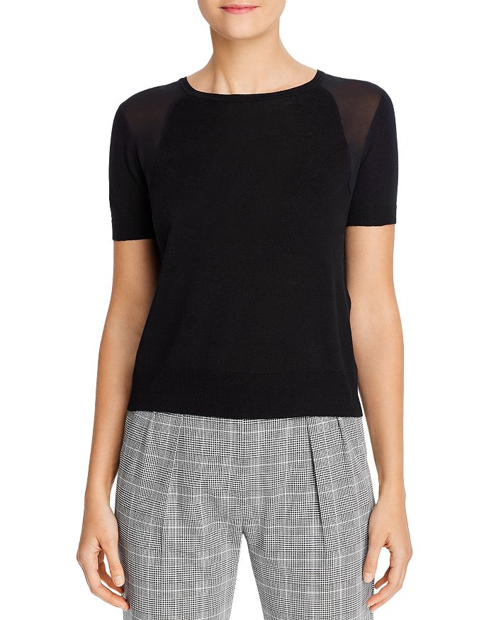 Max Mara Calipso Sheer-Shoulder Top | Bloomingdale's