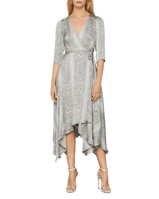 BCBGMAXAZRIA Python Print Wrap Dress | Bloomingdale's