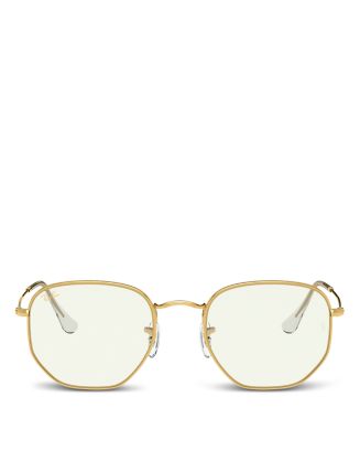 Ray-Ban Unisex Round Blue Light Glasses, 54mm | Bloomingdale's