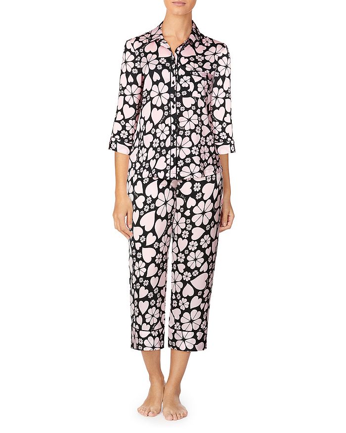 kate spade new york Printed Cropped Pajamas Set | Bloomingdale's