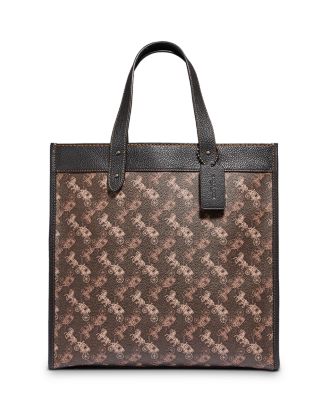 COACH Field Small Signature Print Tote | Bloomingdale's
