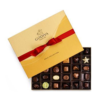 Godiva® Red Ribbon Gold Gift Box Collection | Bloomingdale's
