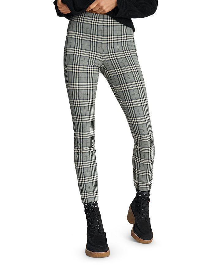 rag & bone Simone Check Print Pants | Bloomingdale's