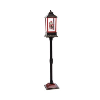 Mark Roberts Snowing Santa Lamp Post | Bloomingdale's