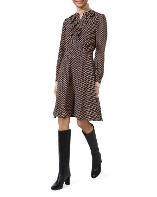 HOBBS LONDON Jade Geometric Print Dress | Bloomingdale's