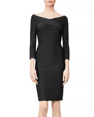 Hervé Léger Icon Portrait Mini Dress | Bloomingdale's