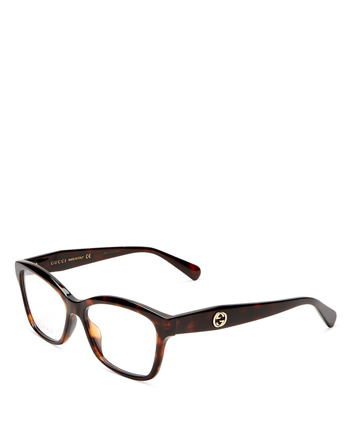 Gucci Women’s Square Clear Glasses, 53mm | Bloomingdale's