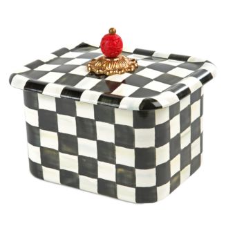 MacKenzie-Childs Courtly Check® Recipe Box | Bloomingdale's Home