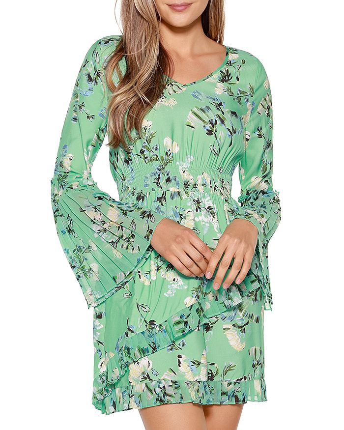 Belldini Floral Bell Sleeve Dress | Bloomingdale's