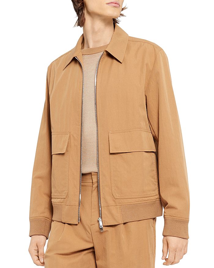 Theory Sean Combat Washed Zip Jacket | Bloomingdale's