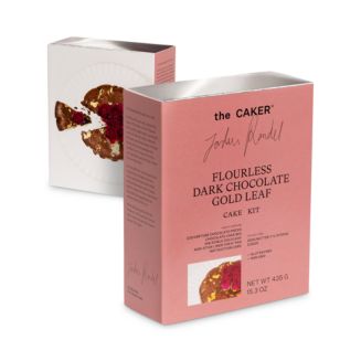 The Caker Jordan Rondel Flourless Dark Chocolate Gold Leaf Cake Kit ...