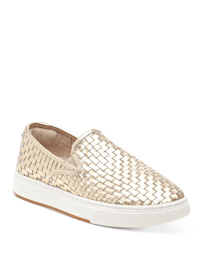 J/Slides Women's Justine Woven Leather Loafer Sneakers | Bloomingdale's