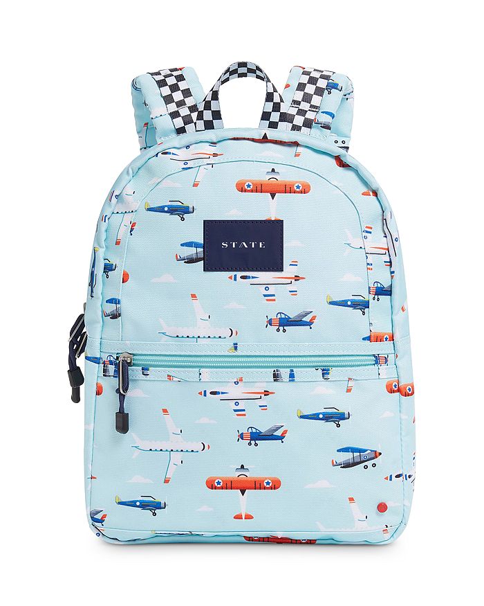 STATE Kids' Kane Mini Airplane Print Backpack | Bloomingdale's