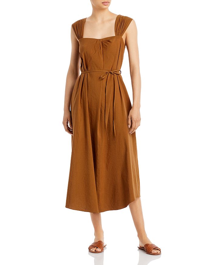 Vince Poet Strap Belted Midi Dress | Bloomingdale's