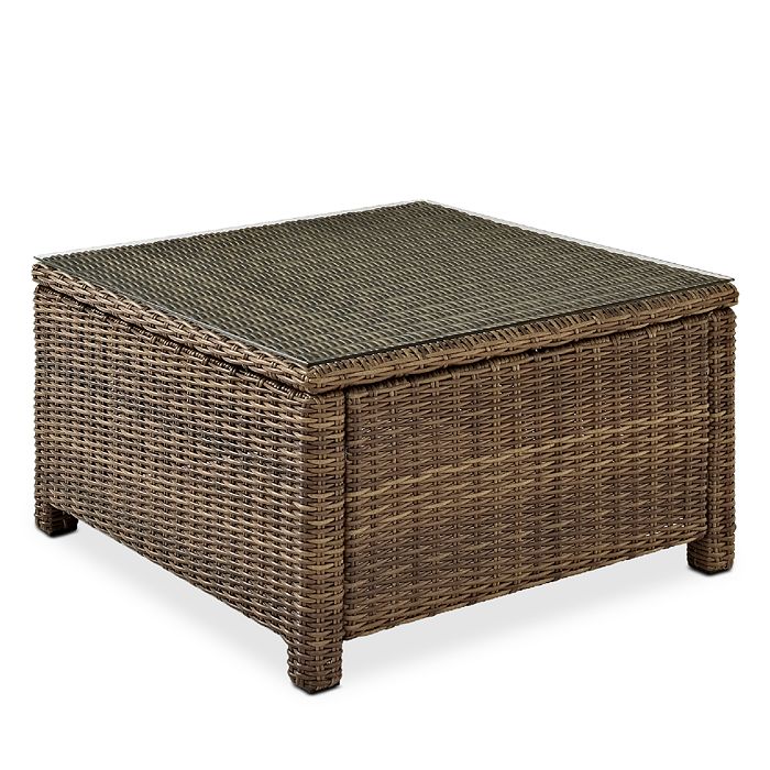 Sparrow & Wren Walton Outdoor Wicker Sectional Coffee Table ...