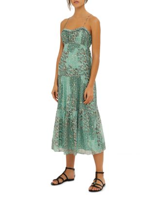 ba&sh Odette Open Back Midi Dress | Bloomingdale's