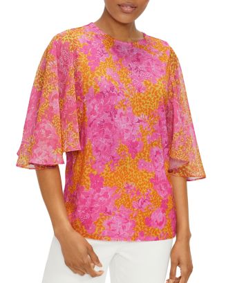 Ted Baker Metropolis Flutter Sleeve Top | Bloomingdale's Women