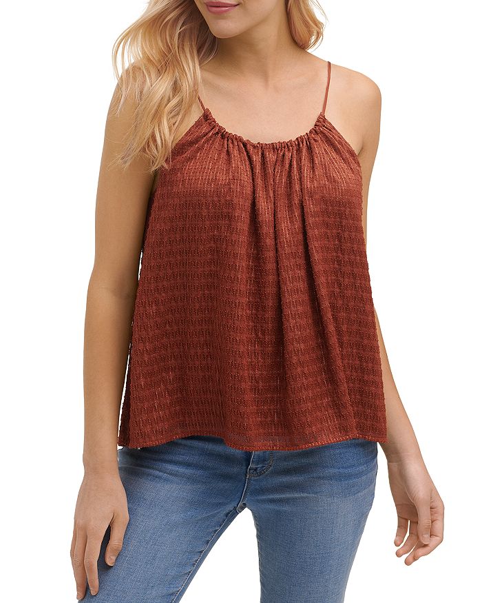 DKNY Ruched Textured Camisole Top | Bloomingdale's