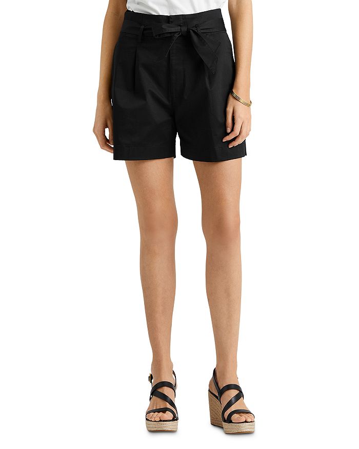 Ralph Lauren Pleated High Rise Shorts | Bloomingdale's