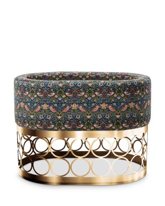 Aristot Strawberry Thief Bassinet & Rondo Circle Gold Base | Bloomingdale's