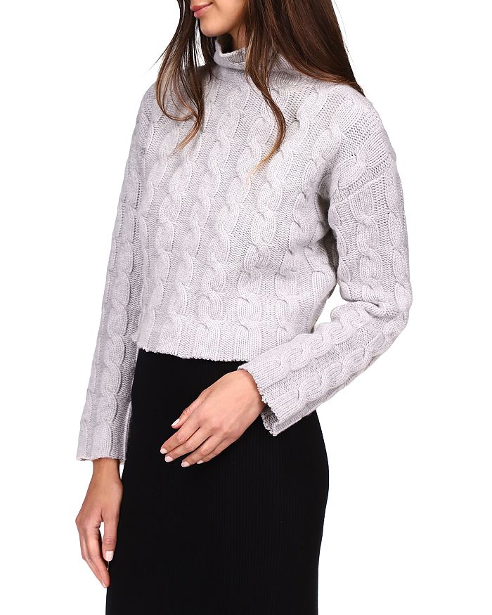 MICHAEL Michael Kors Mock Neck Cable Sweater | Bloomingdale's