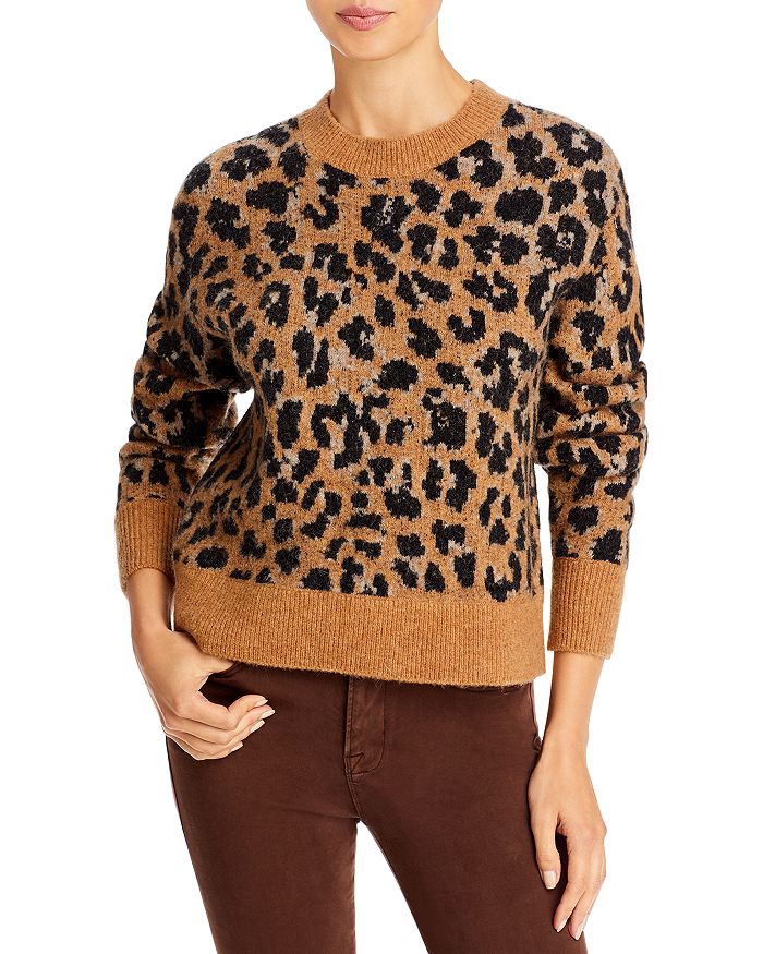FRAME Cheetah Print Sweater | Bloomingdale's