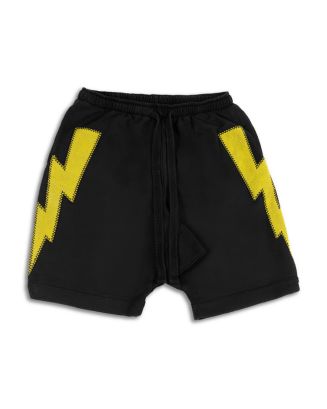 The Rad Black Kids Cotton Lightning Bolt Shorts - 100% Exclusive ...