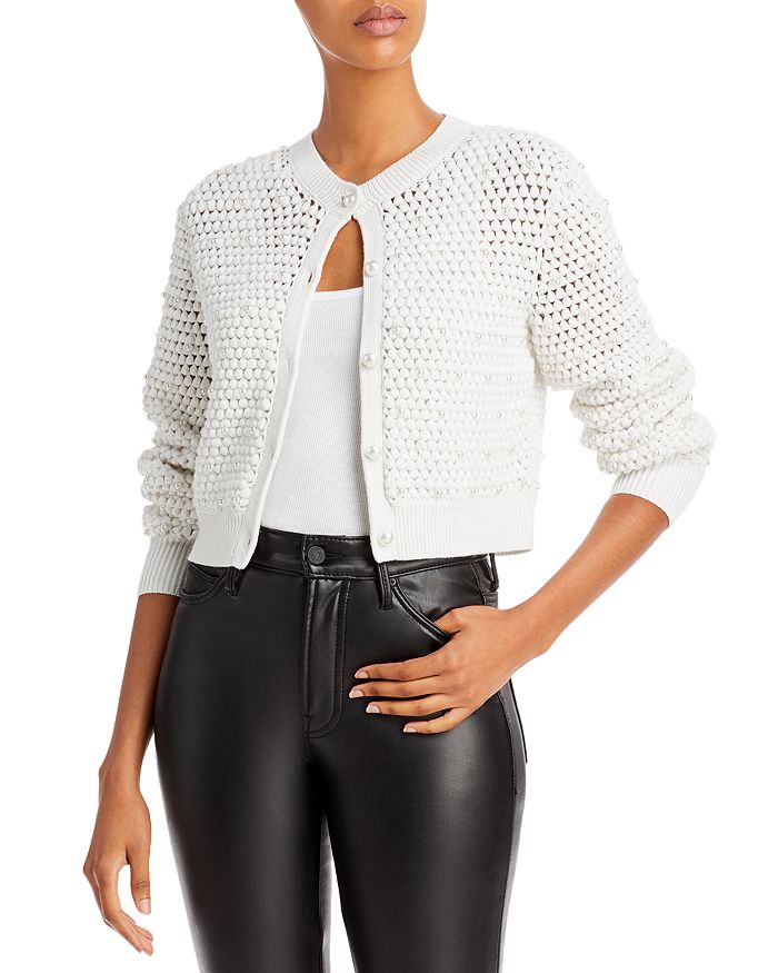 Alice and Olivia Kitty Crochet Cardigan | Bloomingdale's