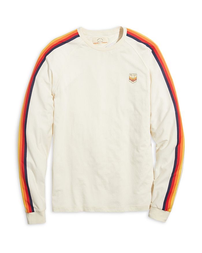 Marine Layer Striped Sleeve Raglan Tee | Bloomingdale's