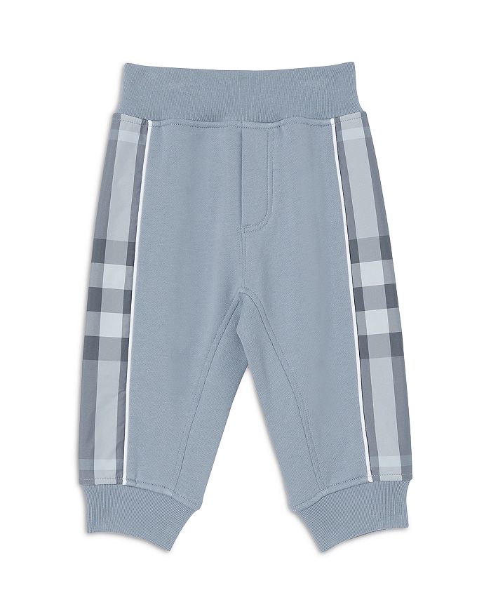 Burberry Unisex Check Panel Cotton Jogging Pants - Baby | Bloomingdale's