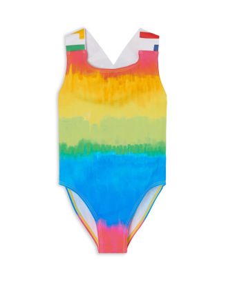Stella McCartney Girls' Rainbow One Piece Swimsuit - Little Kid ...
