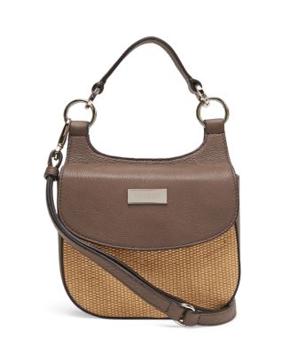 Peserico Leather & Fabric Satchel | Bloomingdale's