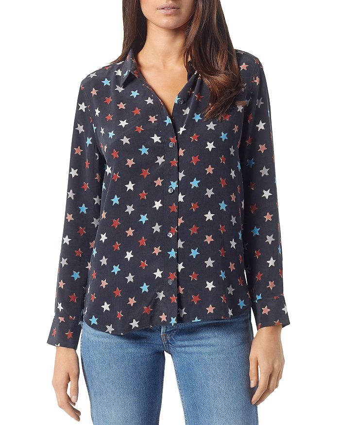 Equipment Leema Star Print Blouse | Bloomingdale's