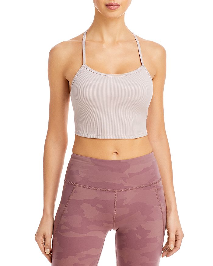 Alo Yoga AloSoft Ribbed Crop Top | Bloomingdale's