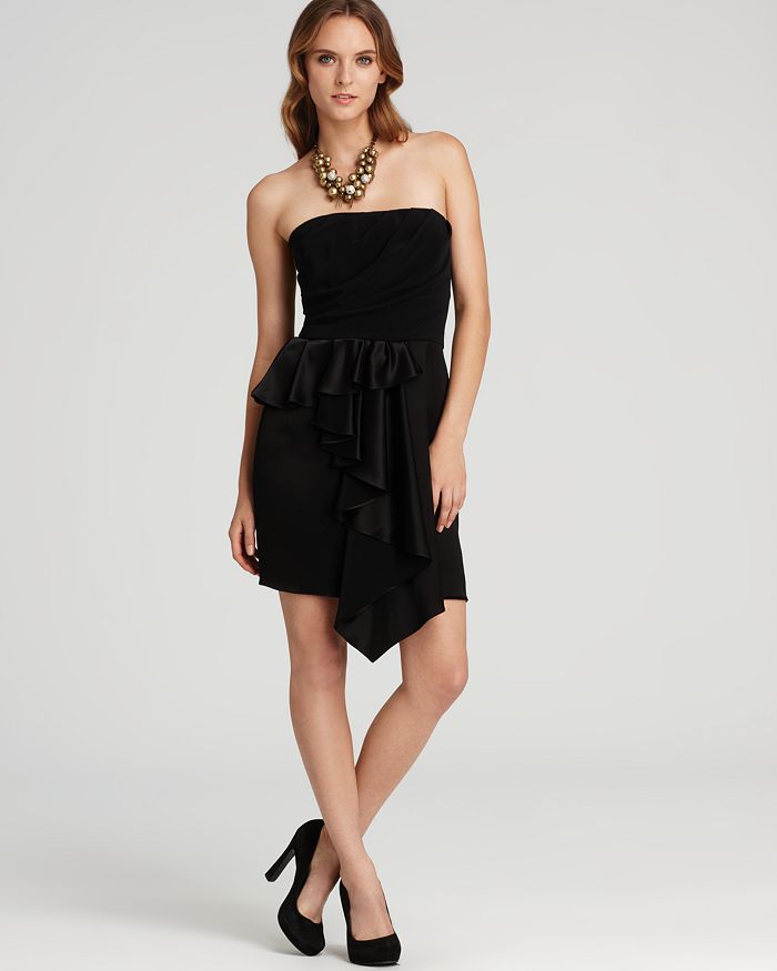 ABS by Allen Schwartz Strapless Draped Bodice Dress | Bloomingdale's