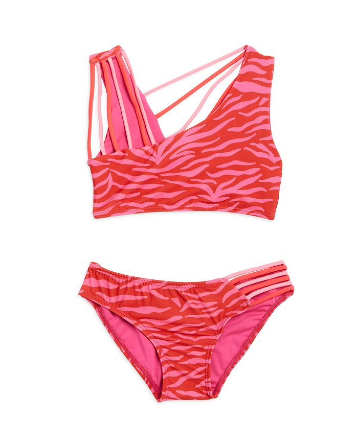 Peixoto Girls' Olivia Leopard Print Two Piece Swimsuit - Little Kid ...
