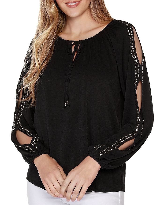 Belldini Embellished Cutout Top | Bloomingdale's